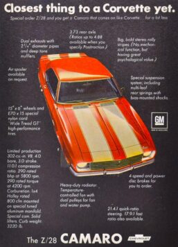 Crate Engine: A Rare 1969 Camaro Z/28 DZ 302 V8